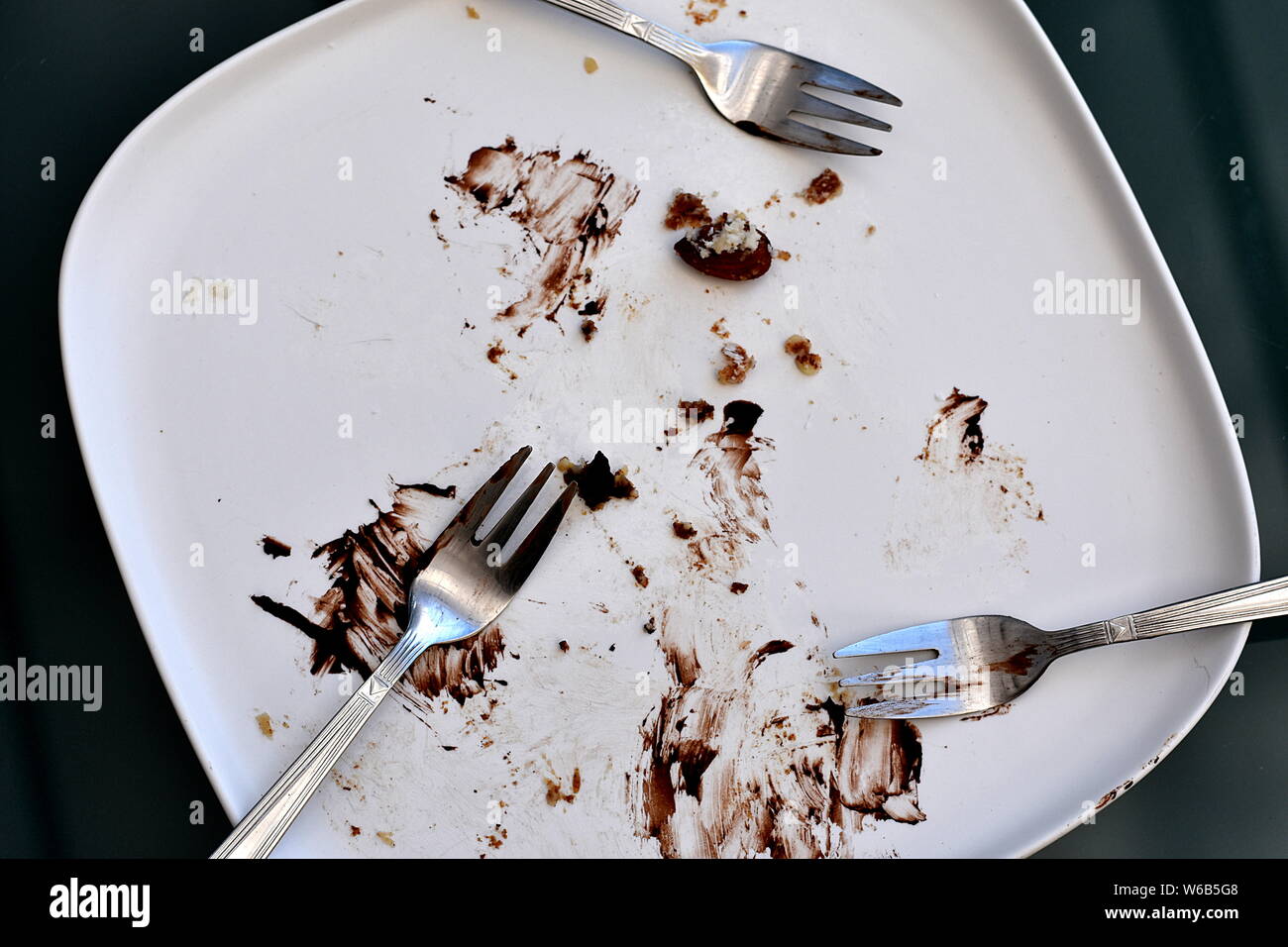Empty dinner plate after meal hi-res stock photography and images - Alamy