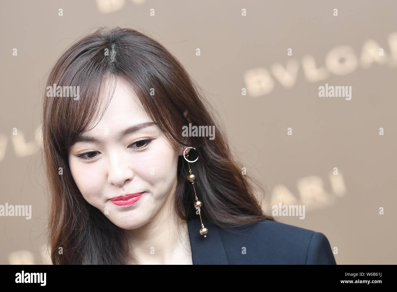 Chinese actress Tiffany Tang or Tang Yan attends a promotional event ...
