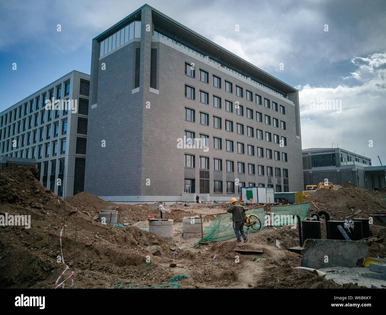 A view of the new Beijing Municipal government building complex under ...