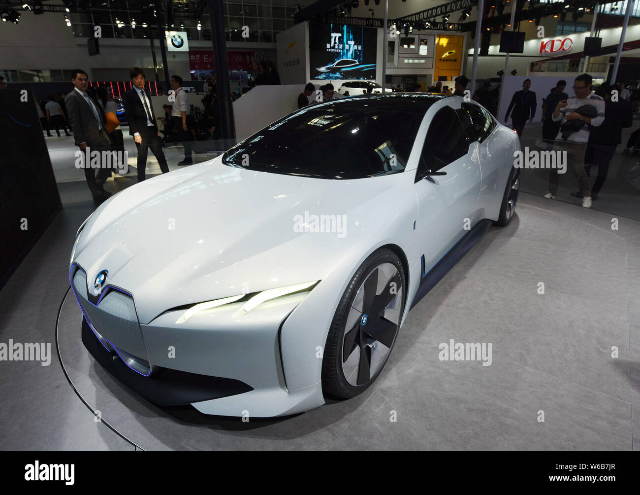 A BMW iVision Dynamics concept car is on display during the 15th ...