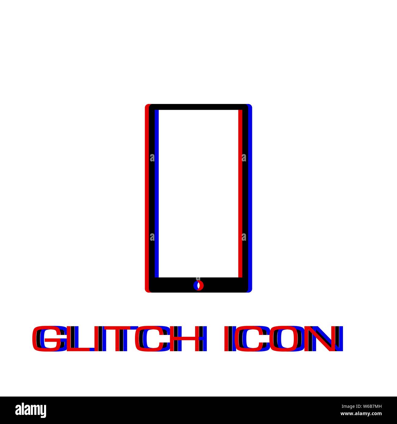 Glitch effect phone Stock Vector Images - Alamy