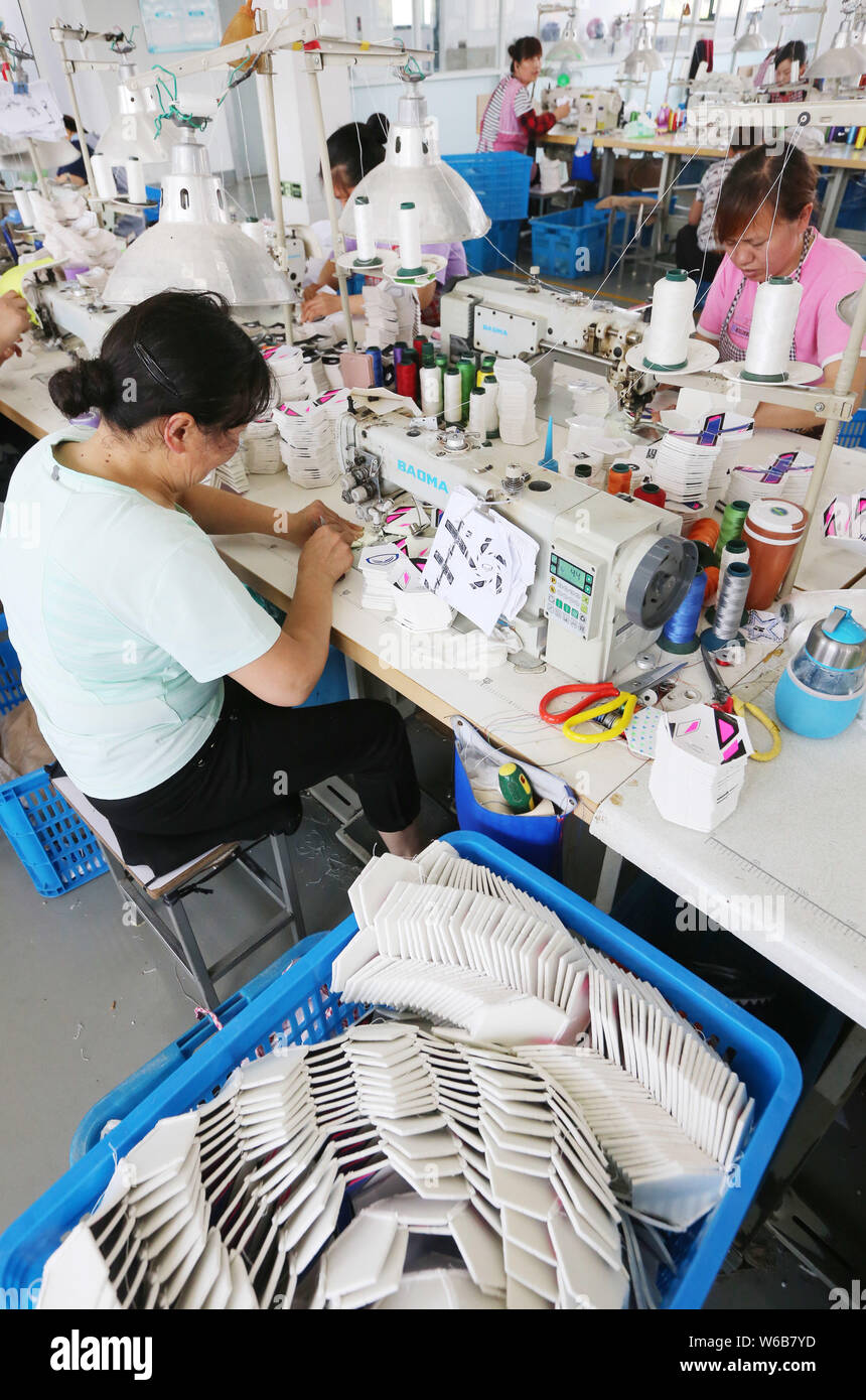 Football ball factory hi-res stock photography and images - Alamy