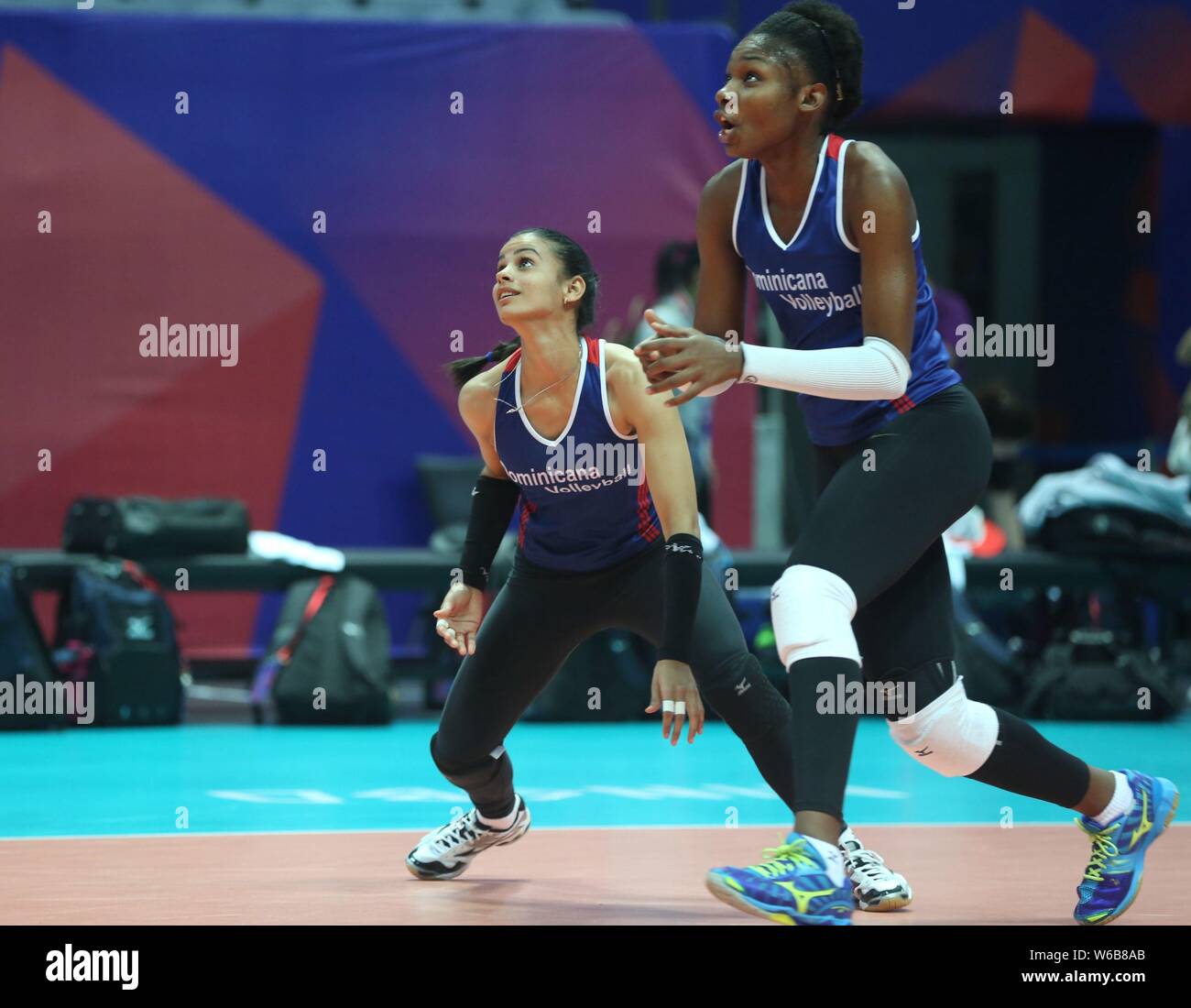 Players of Dominican Republic women's national volleyball team take ...