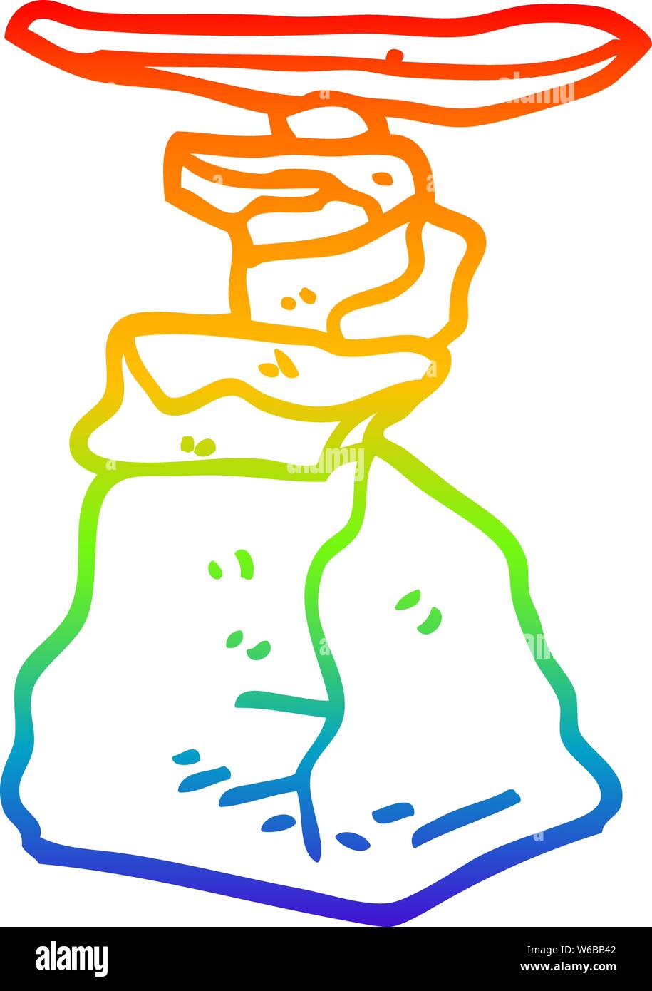 Rainbow rocks Stock Vector Images - Alamy