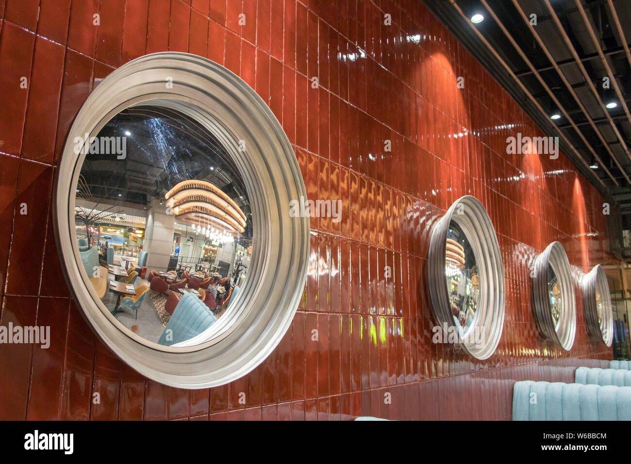 Interior view of an outlet of PF Chang's, an American Chinese ...