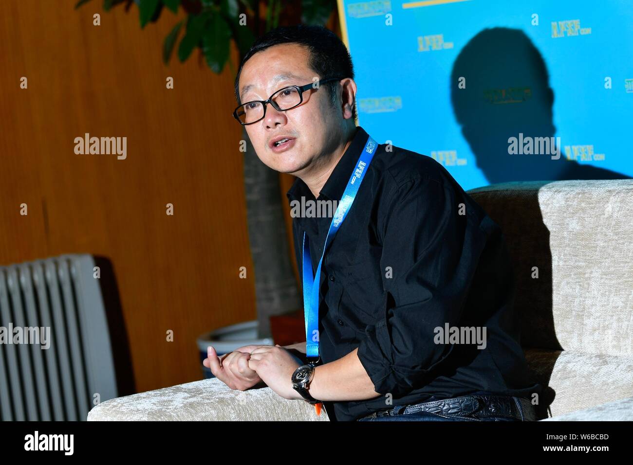 Chinese writer Liu Cixin attends the Asia-Pacific Science Fiction ...