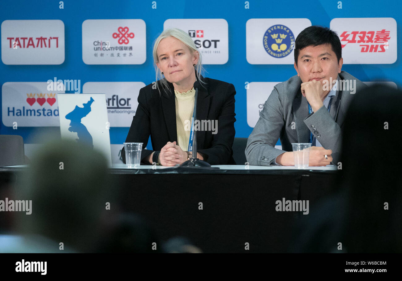 Thomas Weikert President of ITTF (International Table Tennis Federation ...