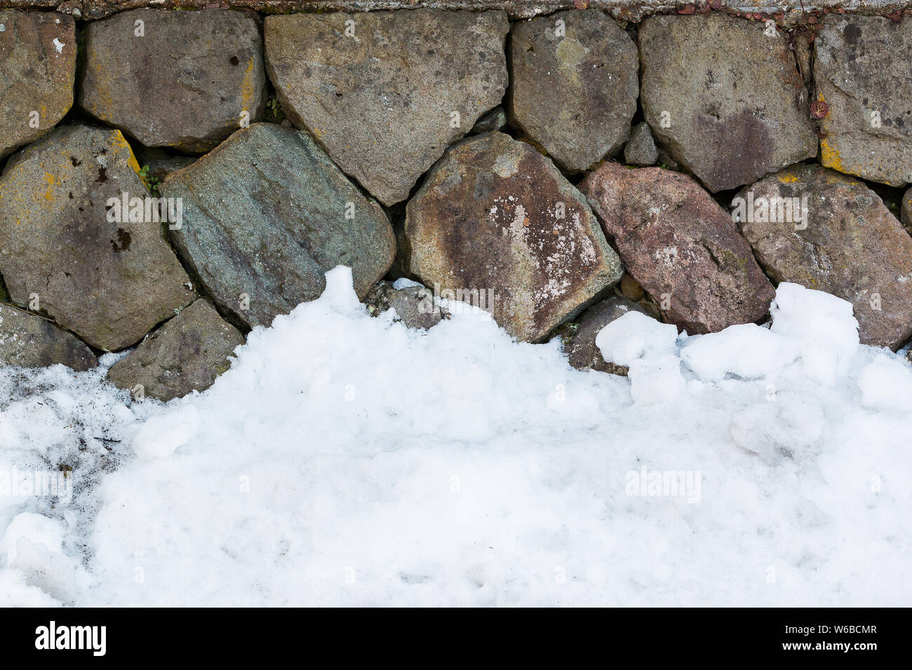 Masonry bricks snow hi-res stock photography and images - Alamy