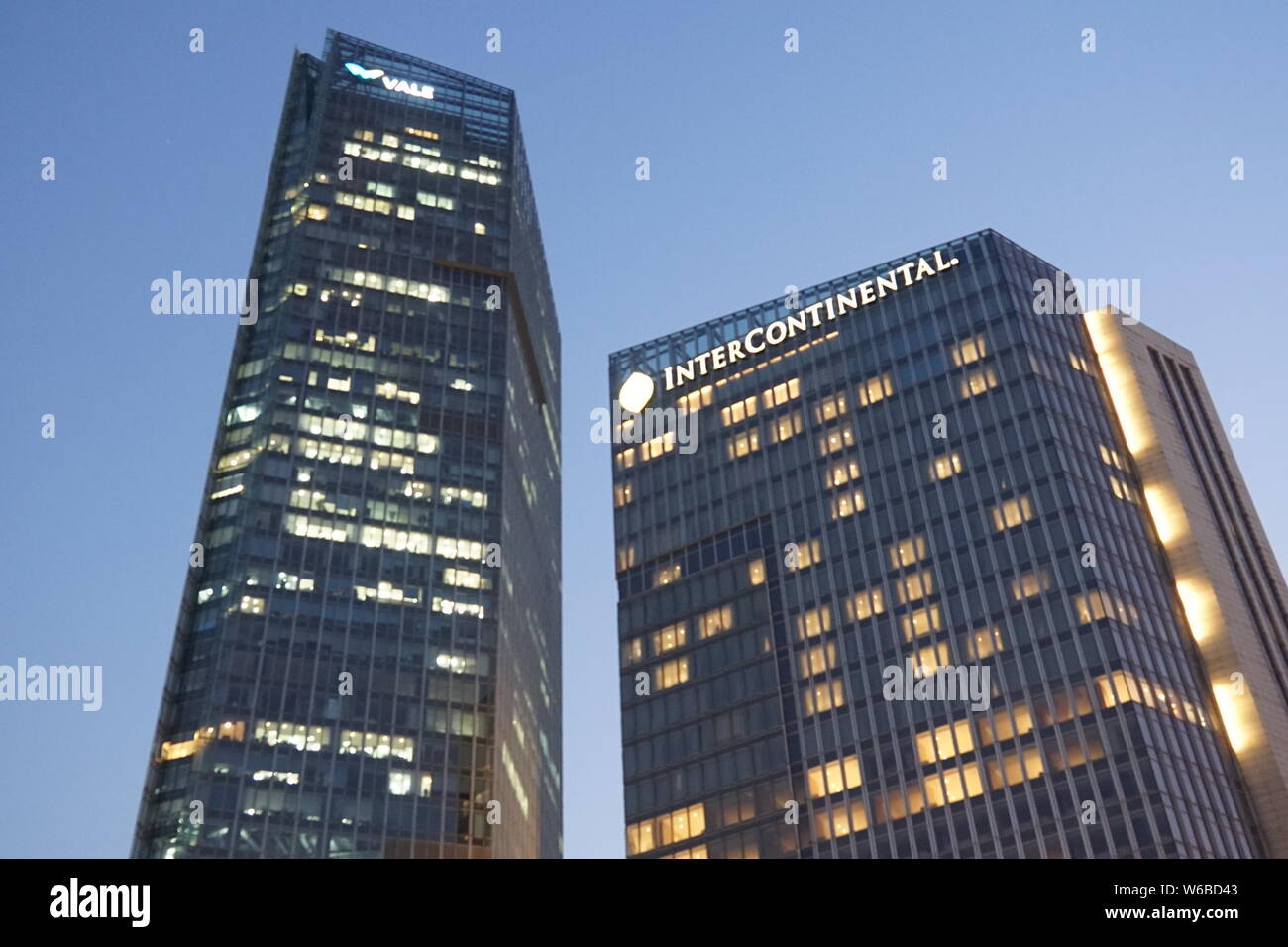 --FILE--View of an InterContinental Hotel in Shanghai, China, 9 March ...