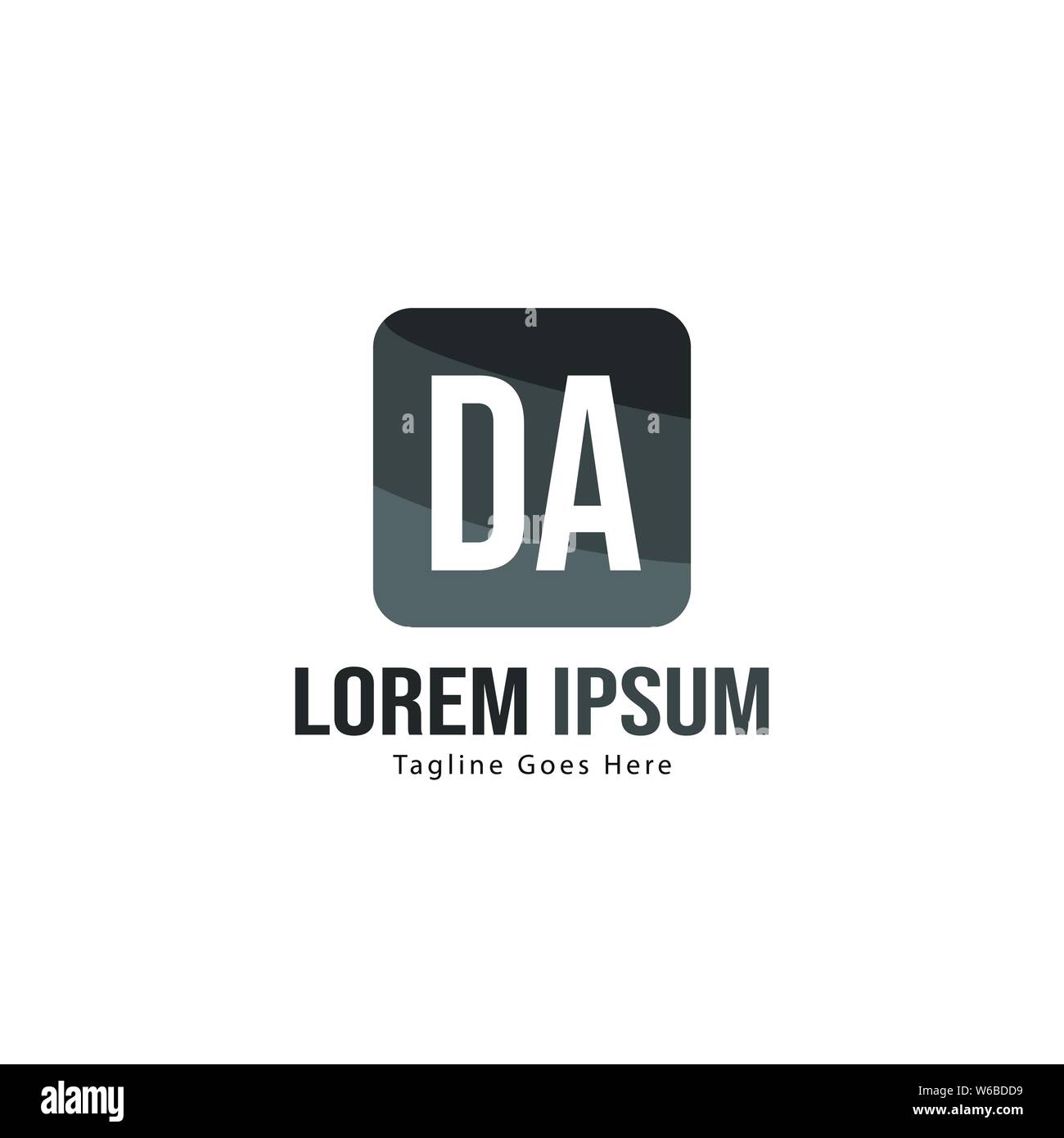 DA Letter Logo Design. Creative Modern DA Letters Icon Illustration ...