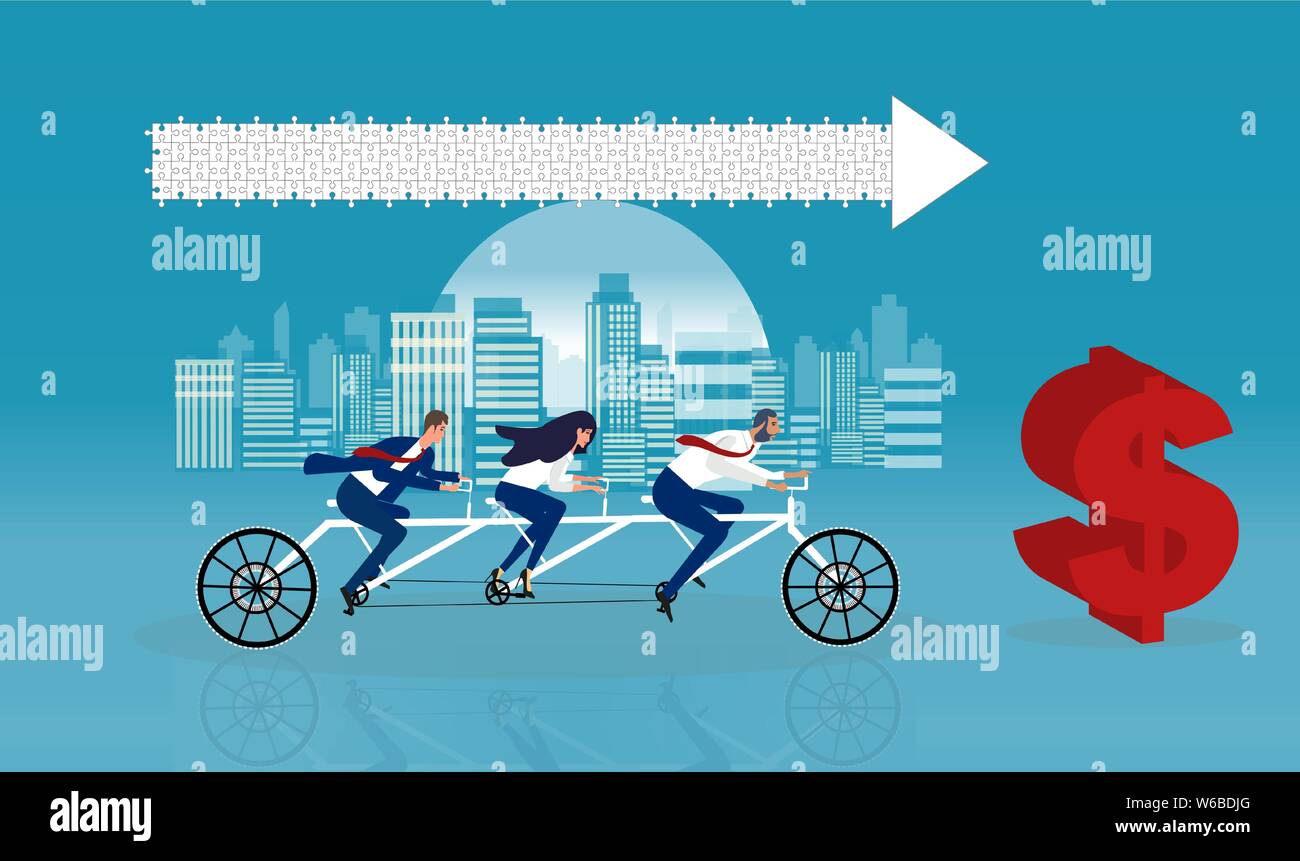 Business team working together financial Stock Vector Images - Alamy