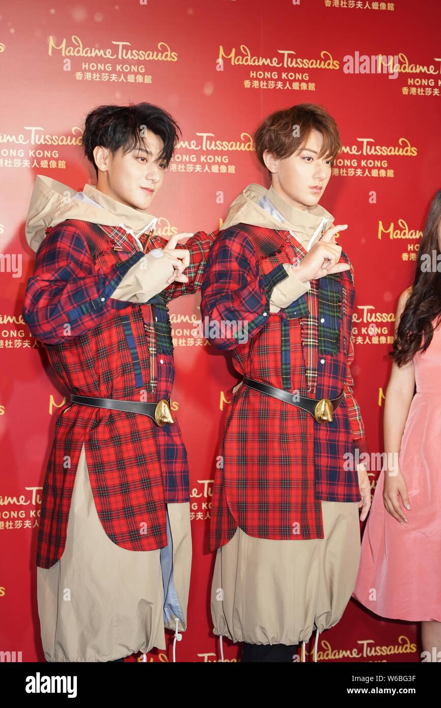 Chinese singer Huang Zitao, better known as Z.Tao, left, poses with a ...