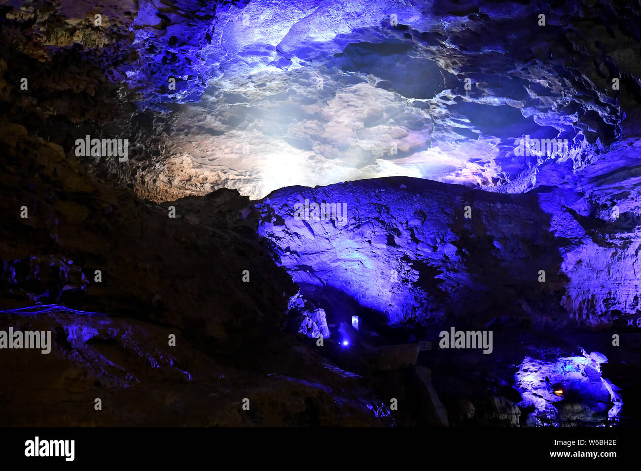 Landscape of the Shuanghe Karst Cave, the longest cave in Asia, in ...