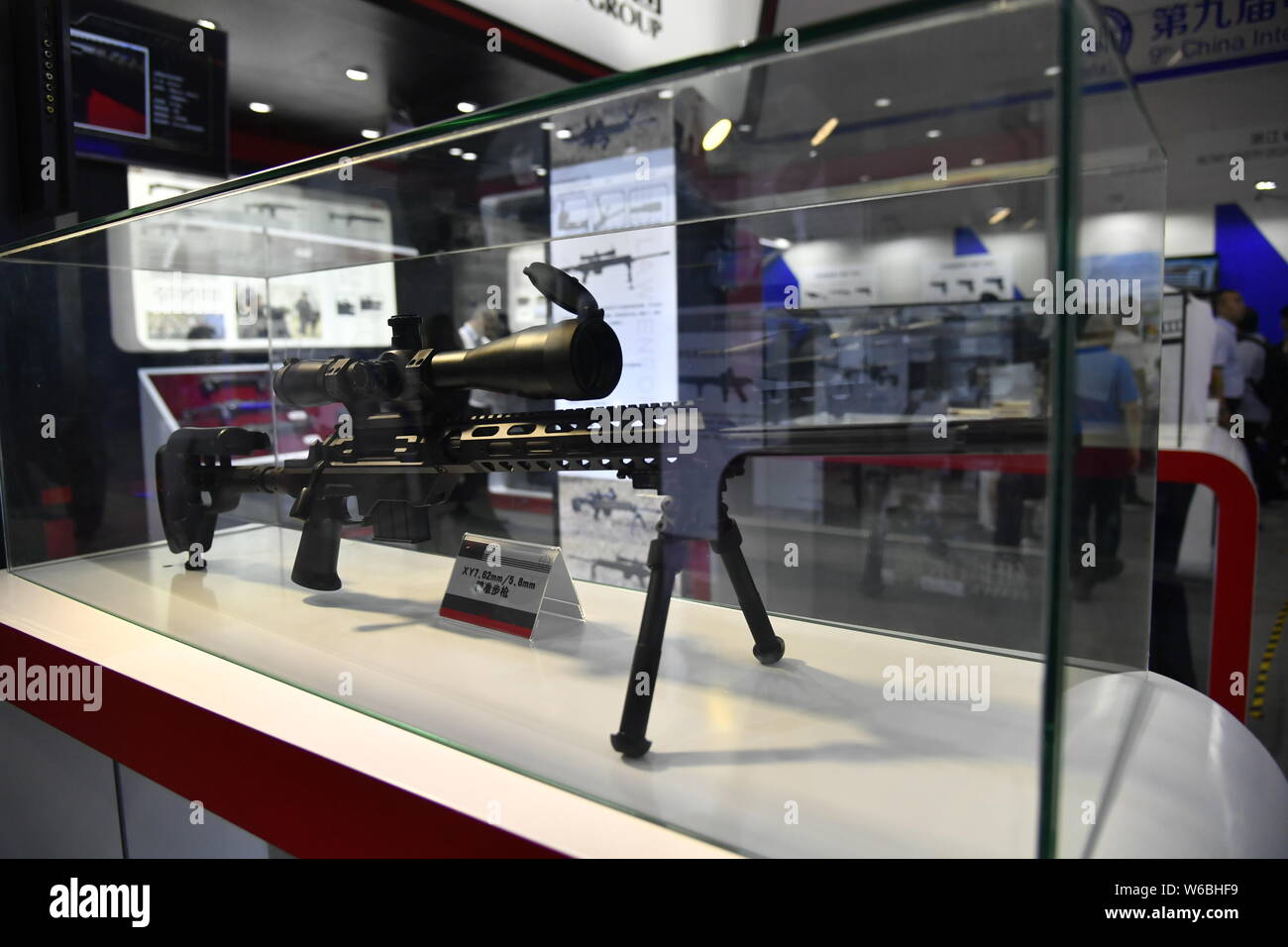 A long-range precision sniper is on display during the 9th China ...