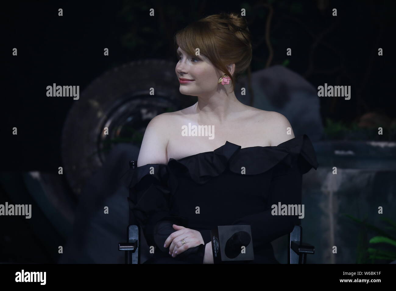 American actress Bryce Dallas Howard attends a press conference for new ...