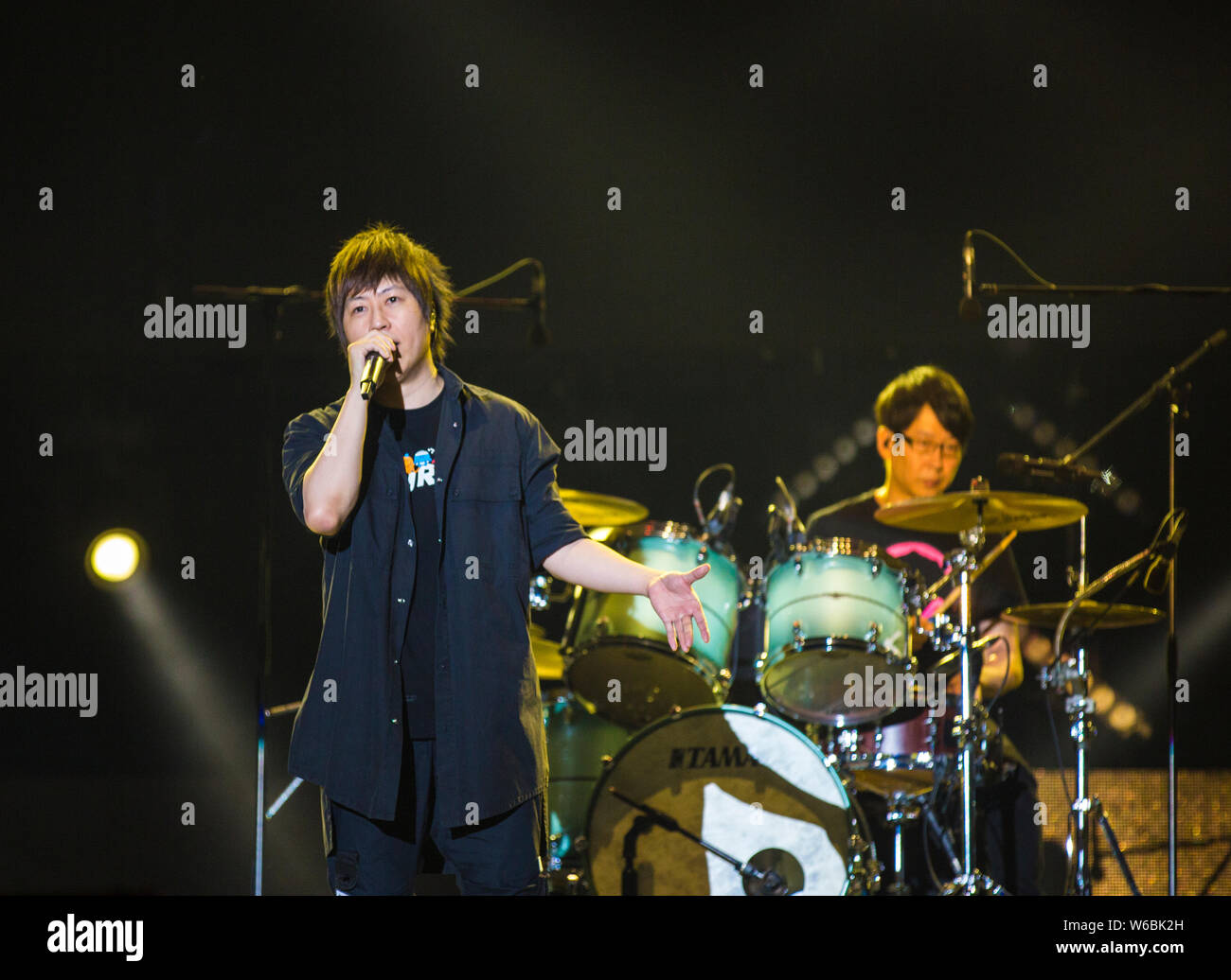 Chen Hsin-hung, better known by his stage name Ashin, of Taiwanese rock ...