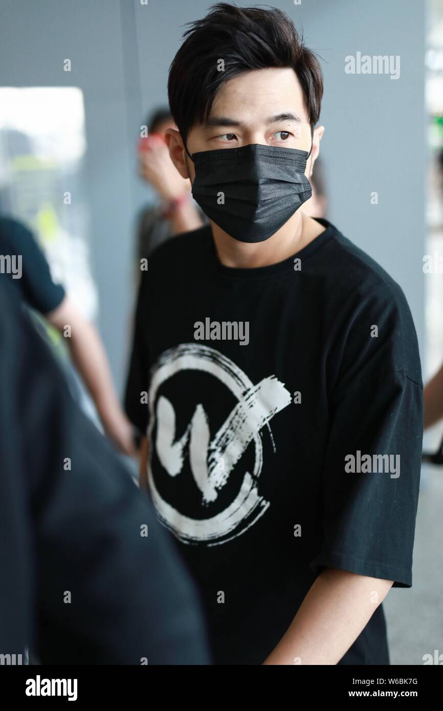 Taiwanese singer Jay Chou is pictured at the Shanghai Hongqiao ...