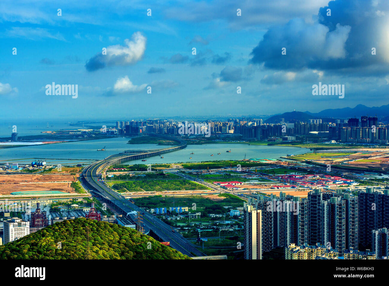 Shenzhen china city aerial view hi-res stock photography and images - Alamy