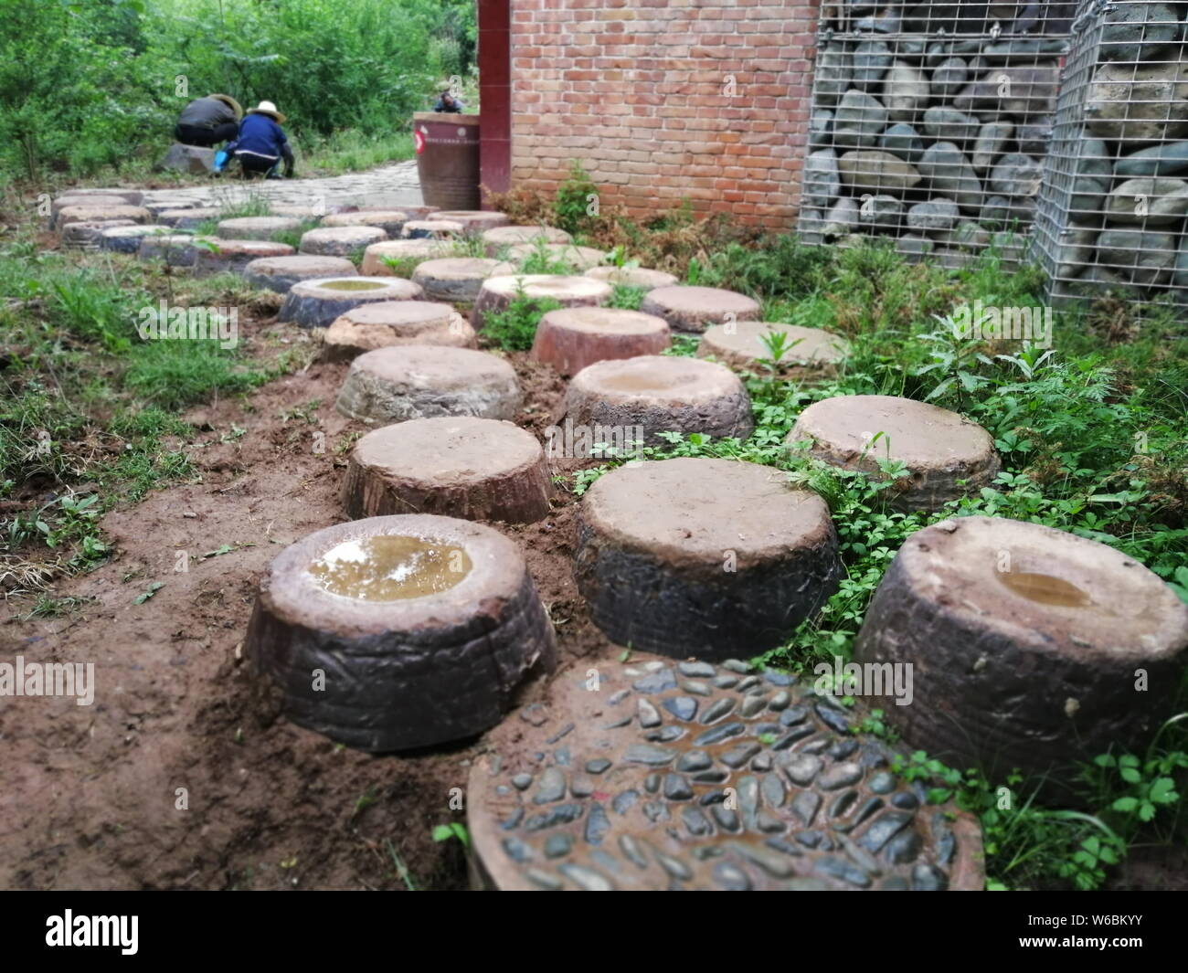 The vats are on display at the Aihe town, which is famous for its ...