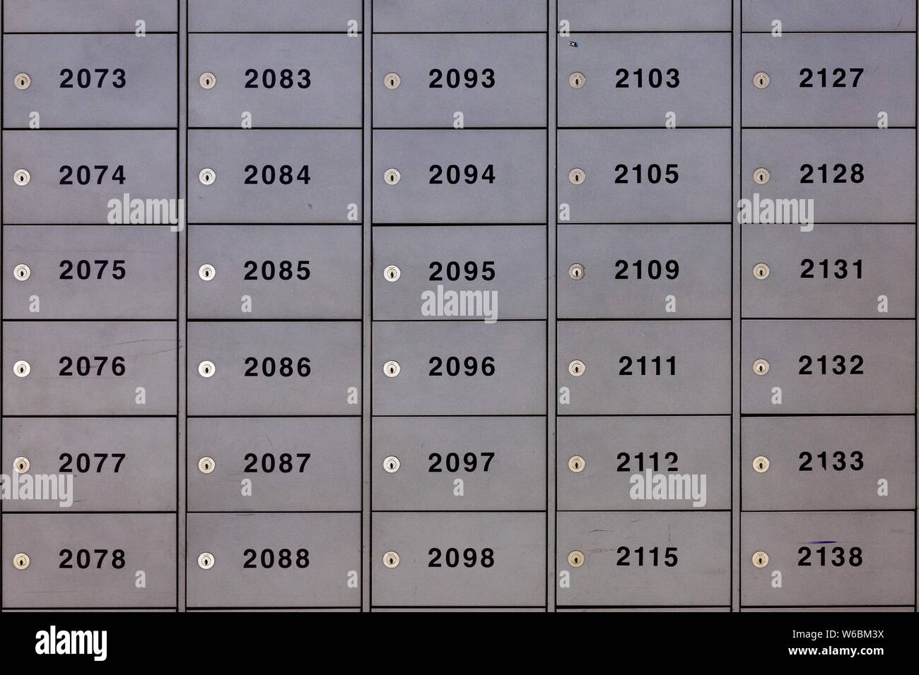 Mail post boxes in apartment hi-res stock photography and images - Alamy