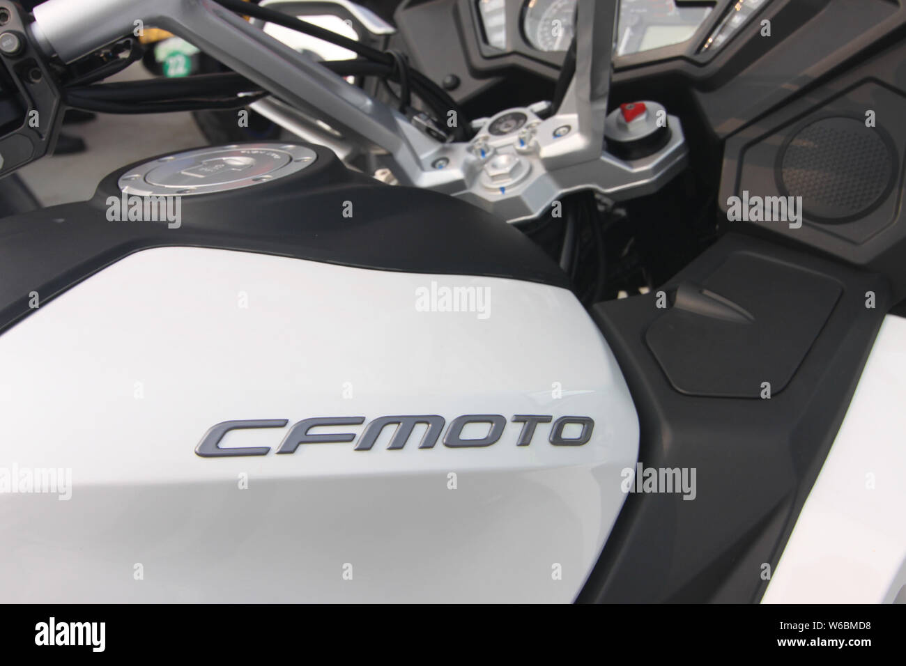 --FILE--View of a logo of Cfmoto Power in Xiangyang city, central China ...