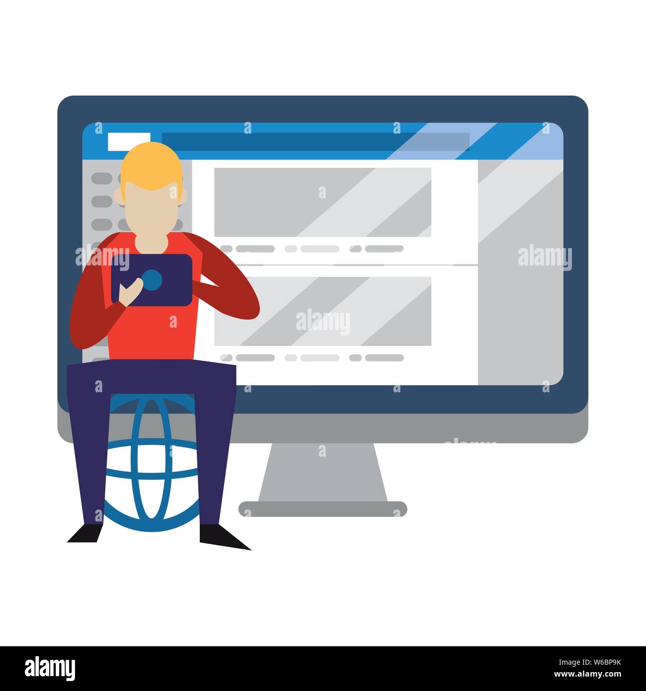 social media network chatting cartoon Stock Vector Image & Art - Alamy