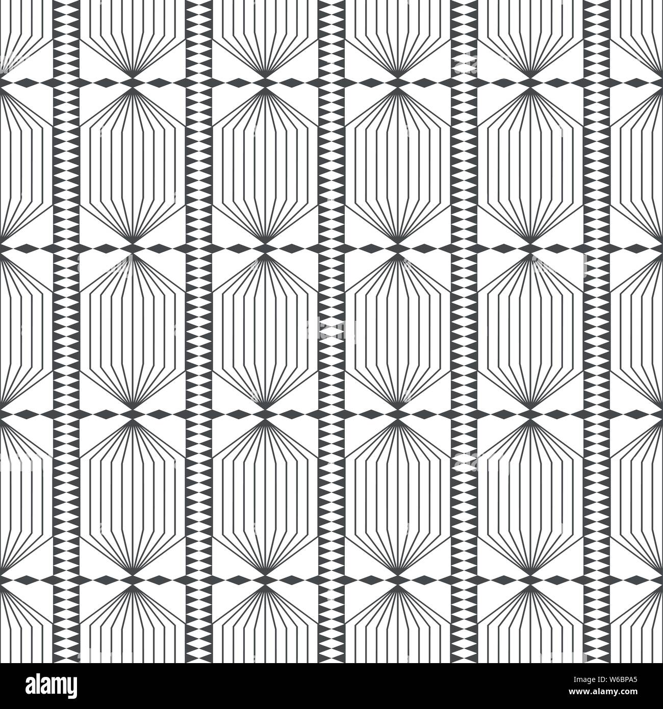 Vector seamless pattern. Infinitely repeating modern geometrical ...