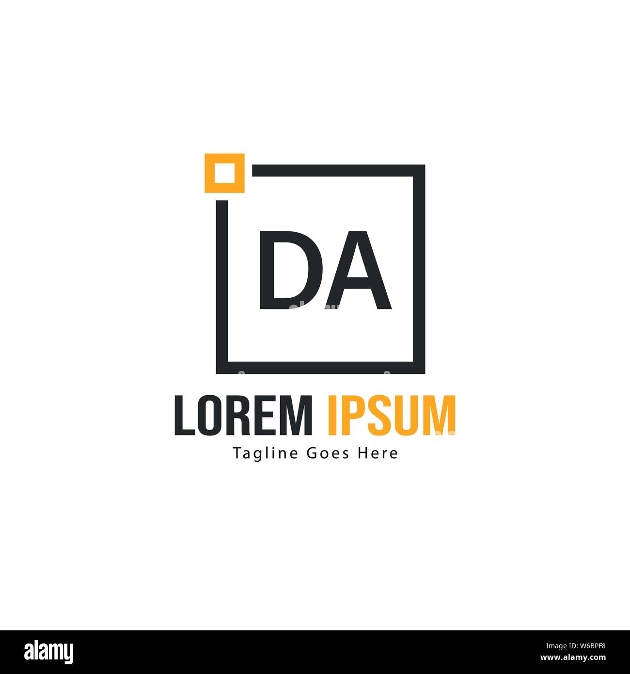 DA Letter Logo Design. Creative Modern DA Letters Icon Illustration ...