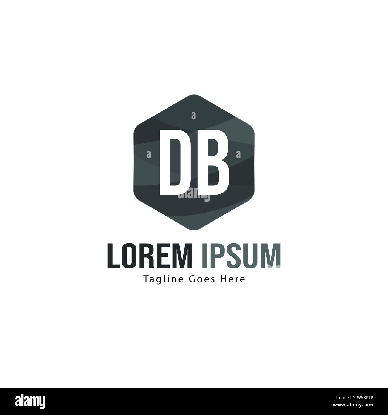 DB Letter Logo Design. Creative Modern DB Letters Icon Illustration ...
