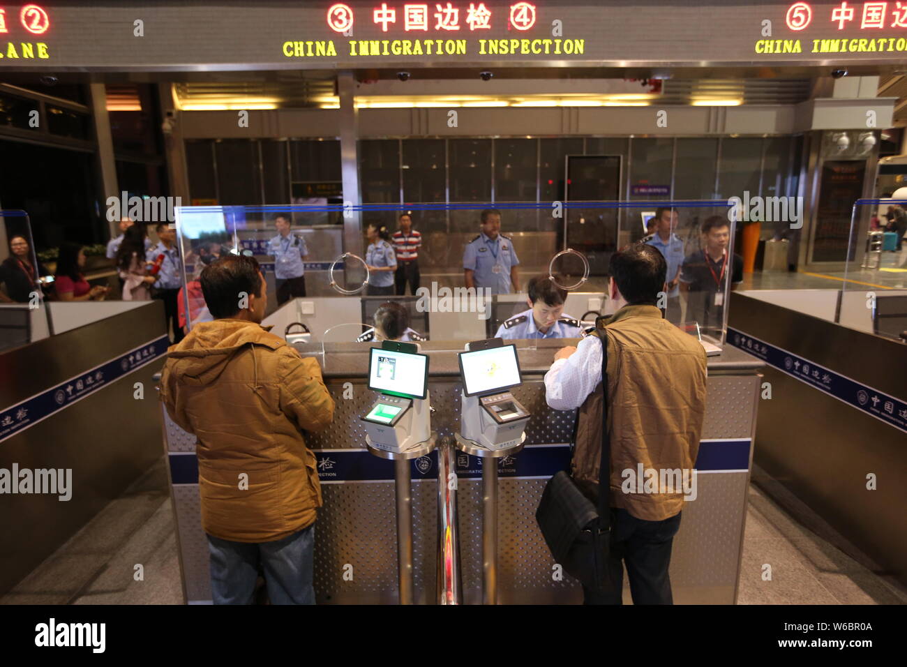 China Immigration Inspection High Resolution Stock Photography and ...