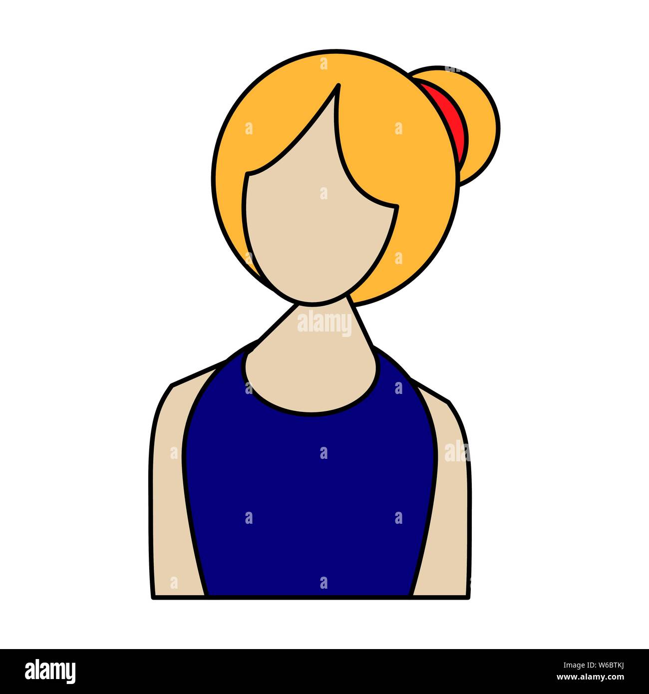 woman young female person cartoon Stock Vector Image & Art - Alamy