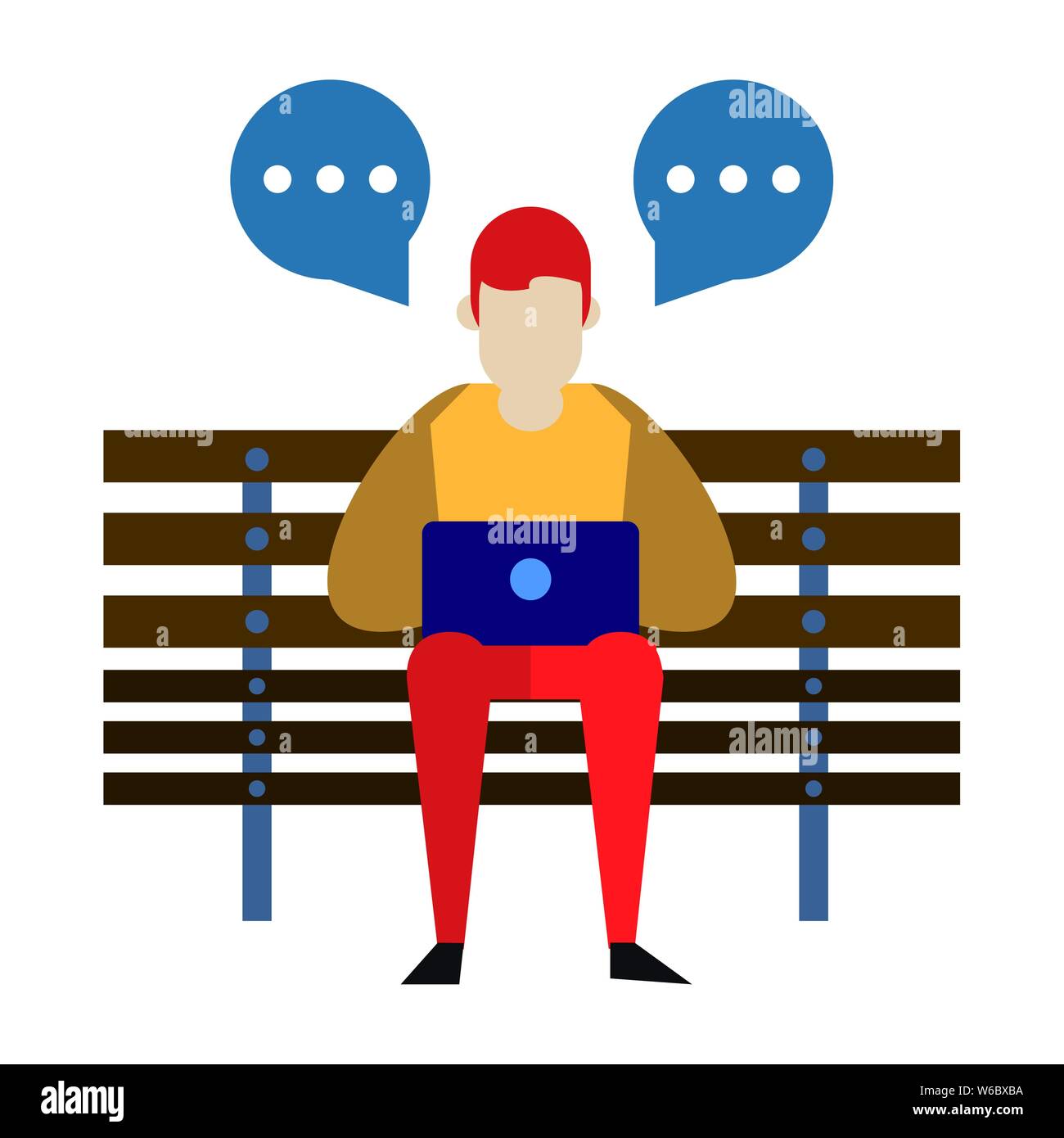 social media network chatting cartoon Stock Vector Image & Art - Alamy