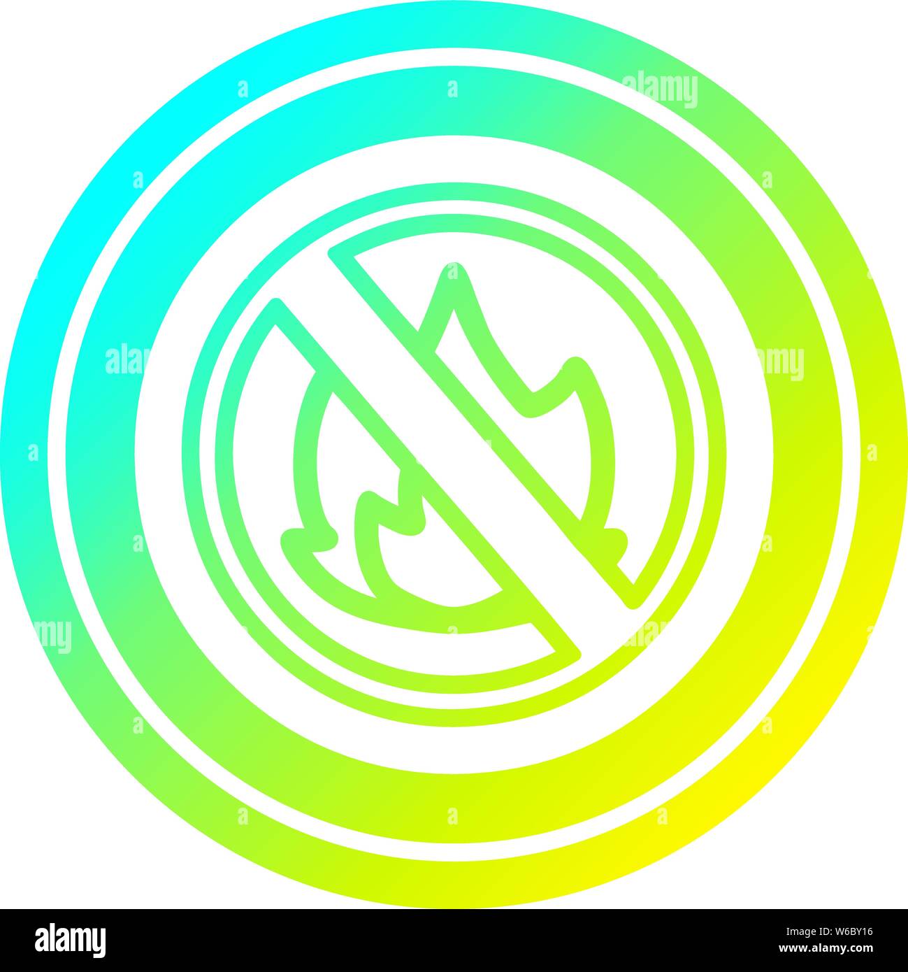 no flames circular icon with cool gradient finish Stock Vector Image & Art - Alamy