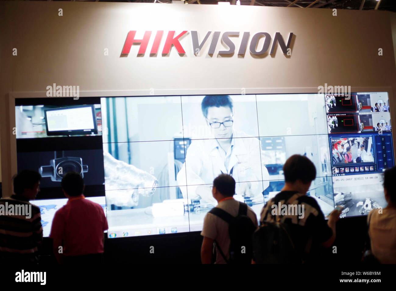 --FILE--People visit the stand of Hangzhou Hikvision Digital Technology ...