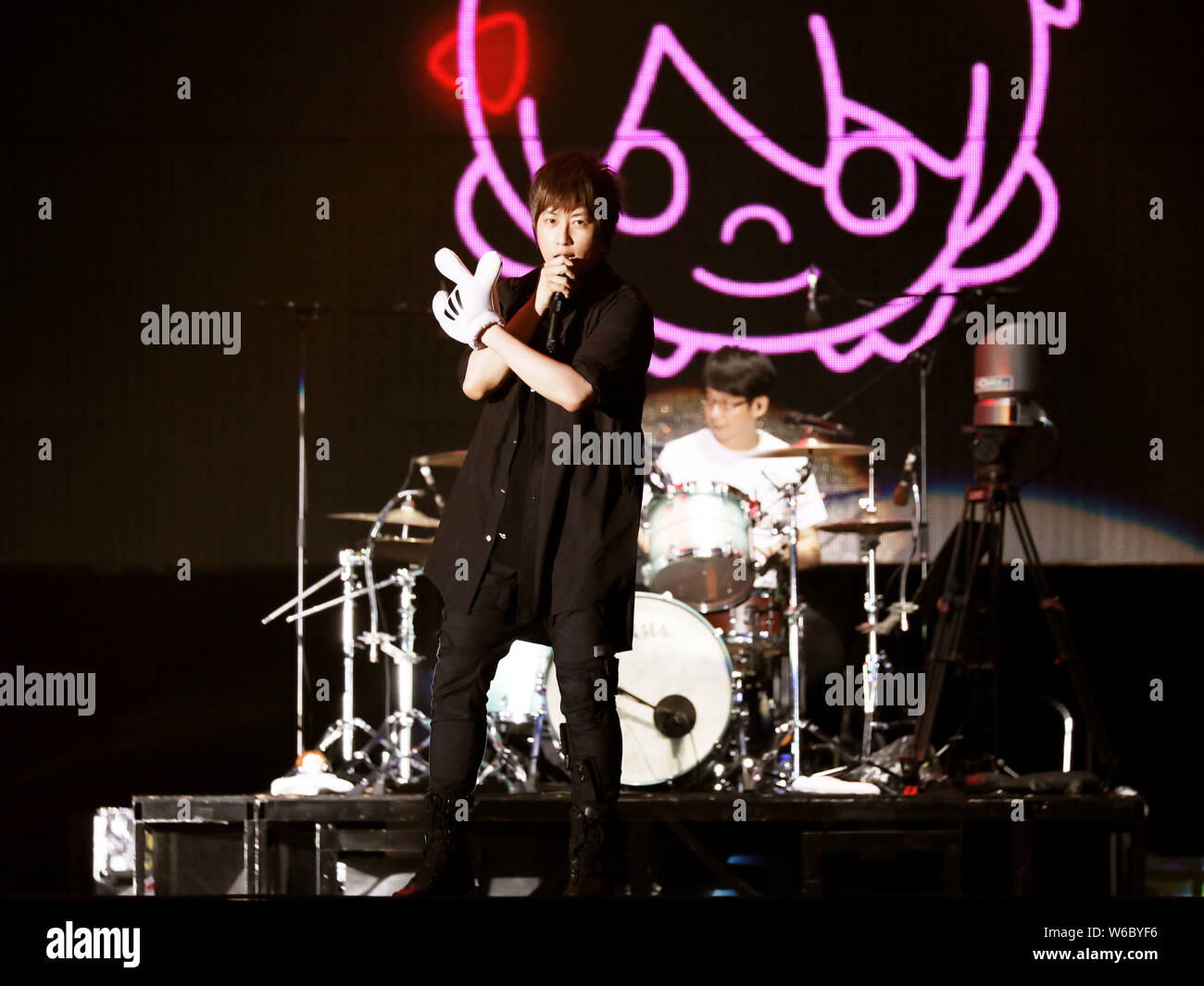 Chen Hsin-hung, better known by his stage name Ashin, of Taiwanese rock ...