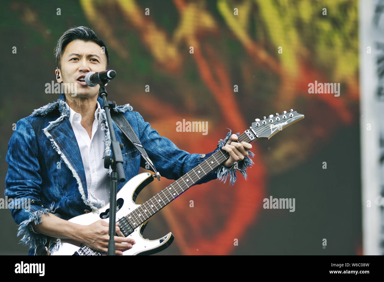 Hong Kong singer Nicholas Tse performs at the country's first Grammy ...