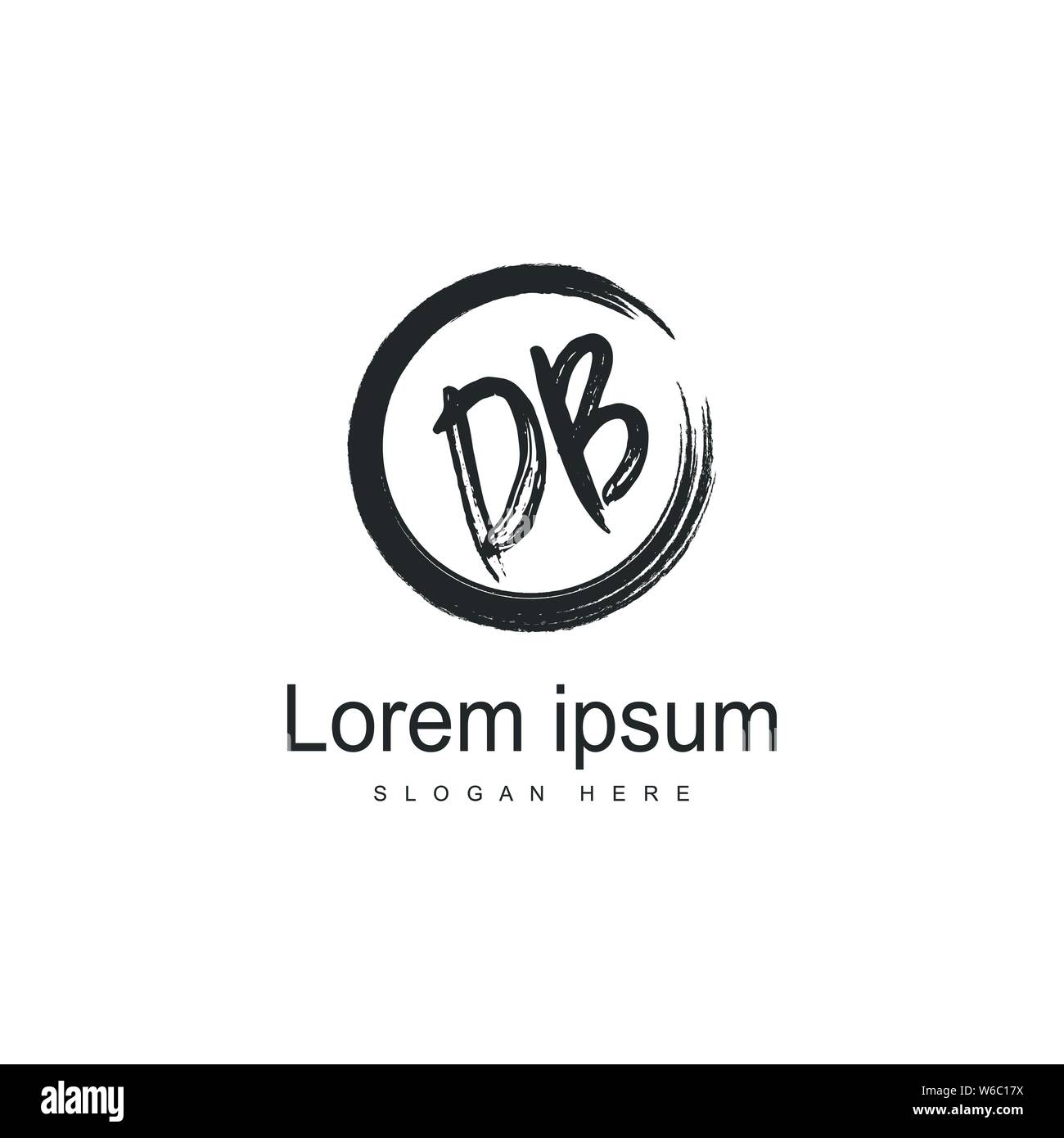 DB Letter Logo Design. Creative Modern DB Letters Icon Illustration ...