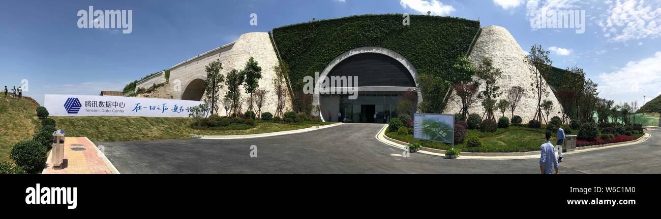 View of the Tencent Data Center in Guiyang city, southwest China's ...
