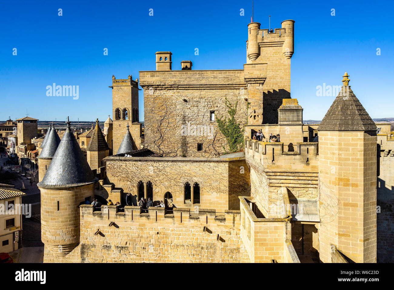The Royal Palace of Olite was one of the seats of the Court of the ...
