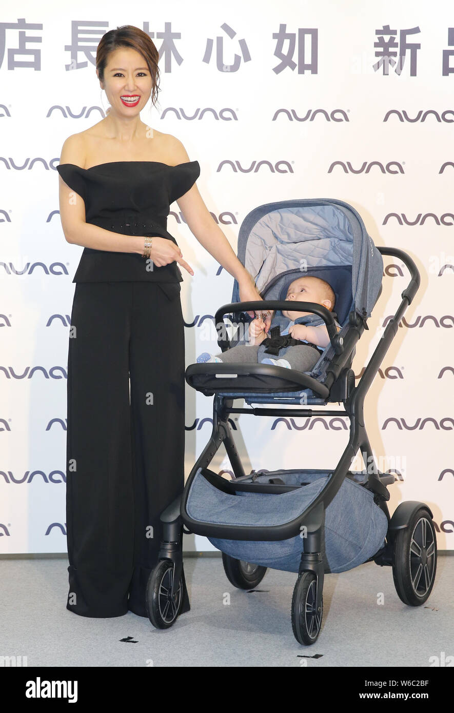 **TAIWAN OUT**Taiwanese actress Ruby Lin poses during a promotional ...