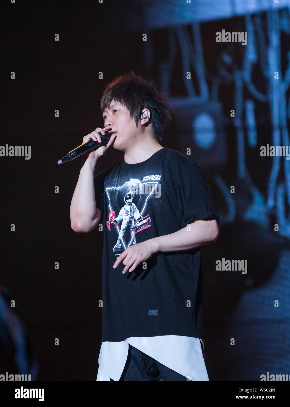 Chen Hsin-hung, better known by his stage name Ashin, of Taiwanese rock ...