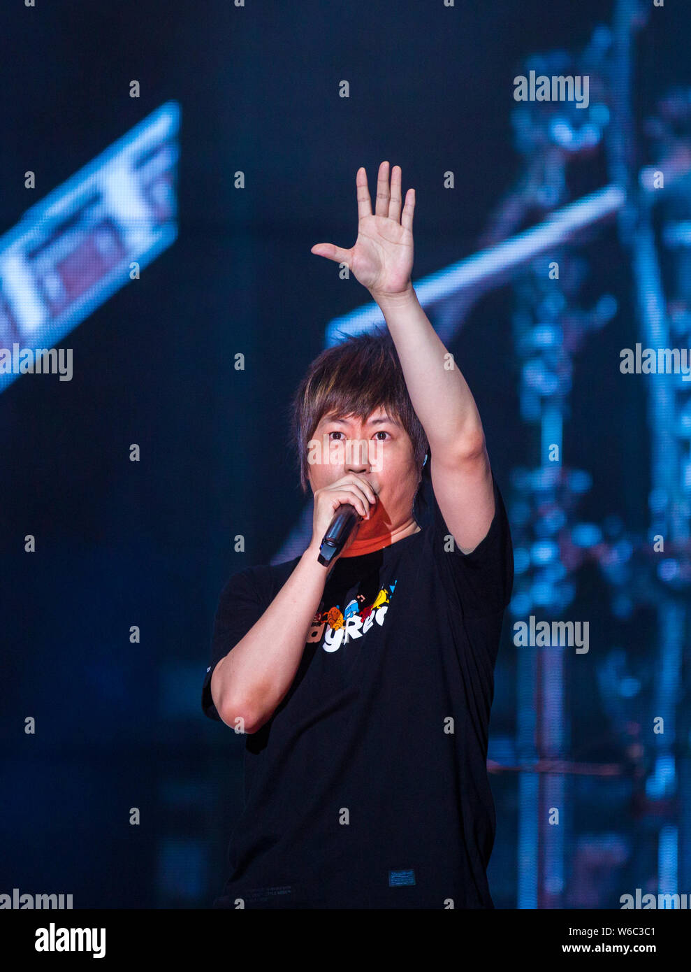 Chen Hsin-hung, better known by his stage name Ashin, of Taiwanese rock ...