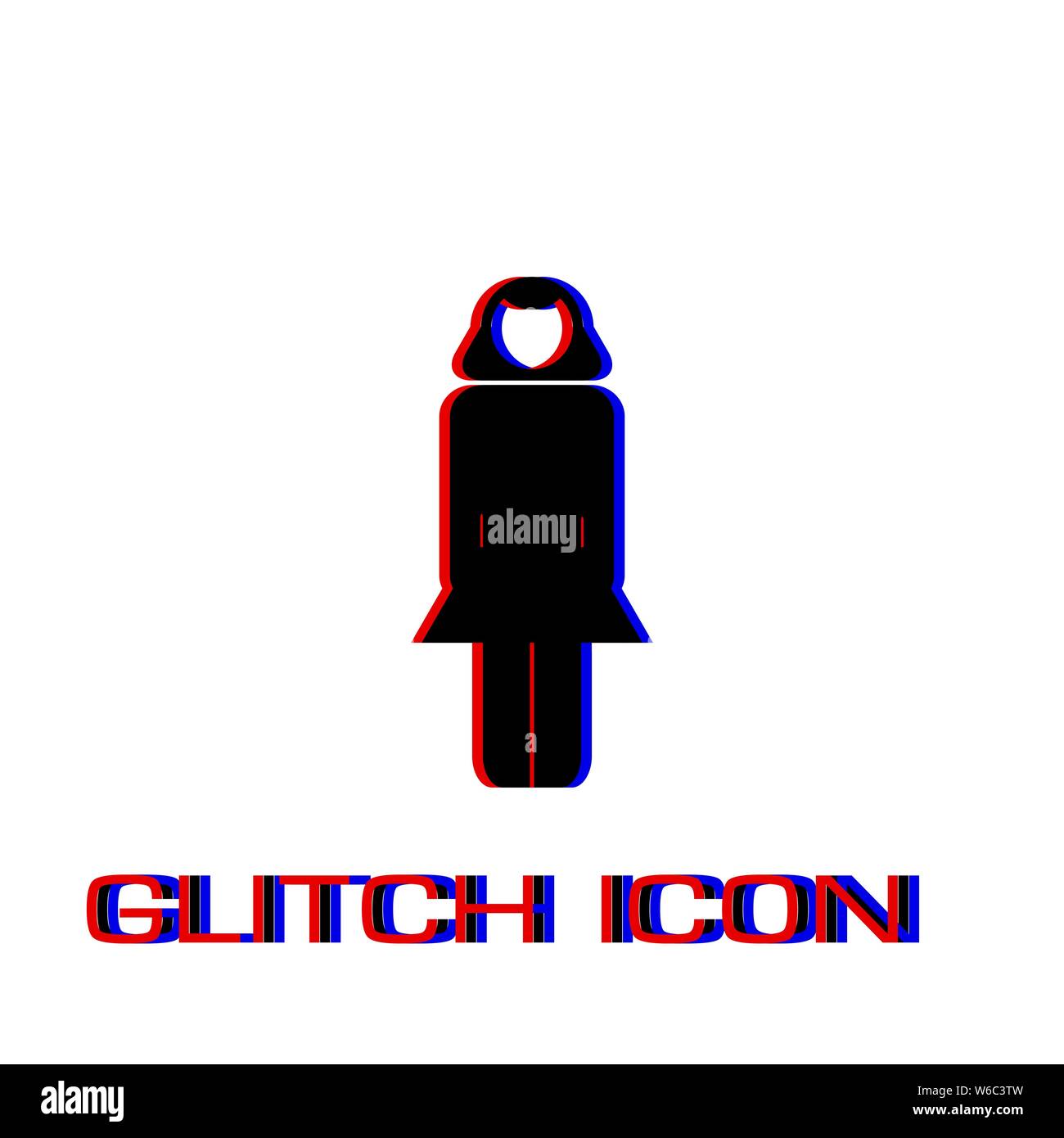 Computer glitch person Stock Vector Images - Alamy