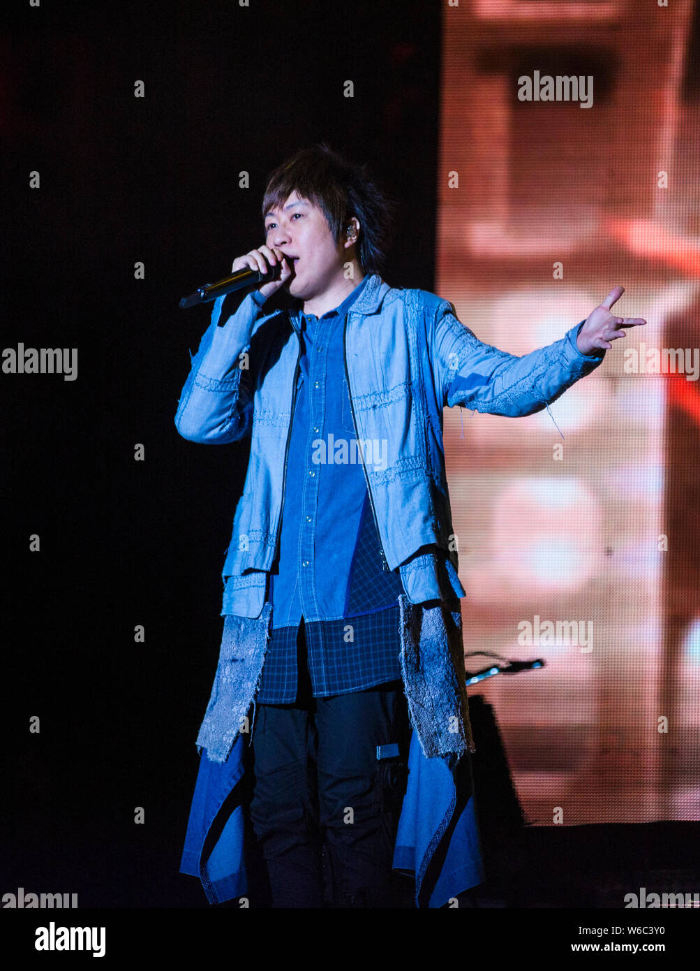 Chen Hsin-hung, better known by his stage name Ashin, of Taiwanese rock ...