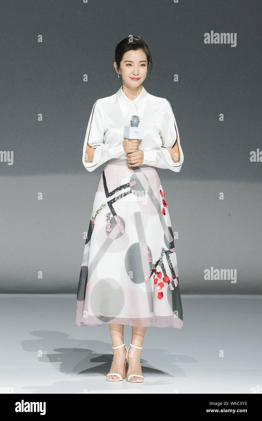 Chinese actress Li Bingbing attends the Lily fashion show for business ...