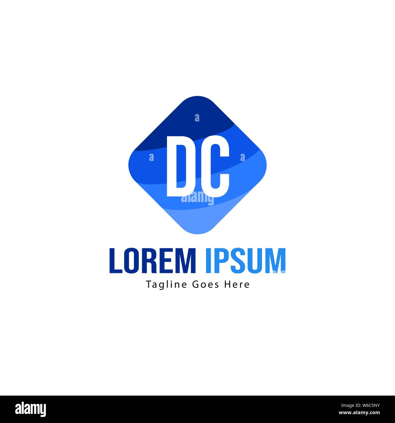 DC Letter Logo Design. Creative Modern DC Letters Icon Illustration ...