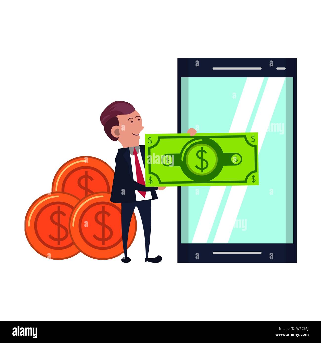saving money finance banking cartoon Stock Vector Image & Art - Alamy