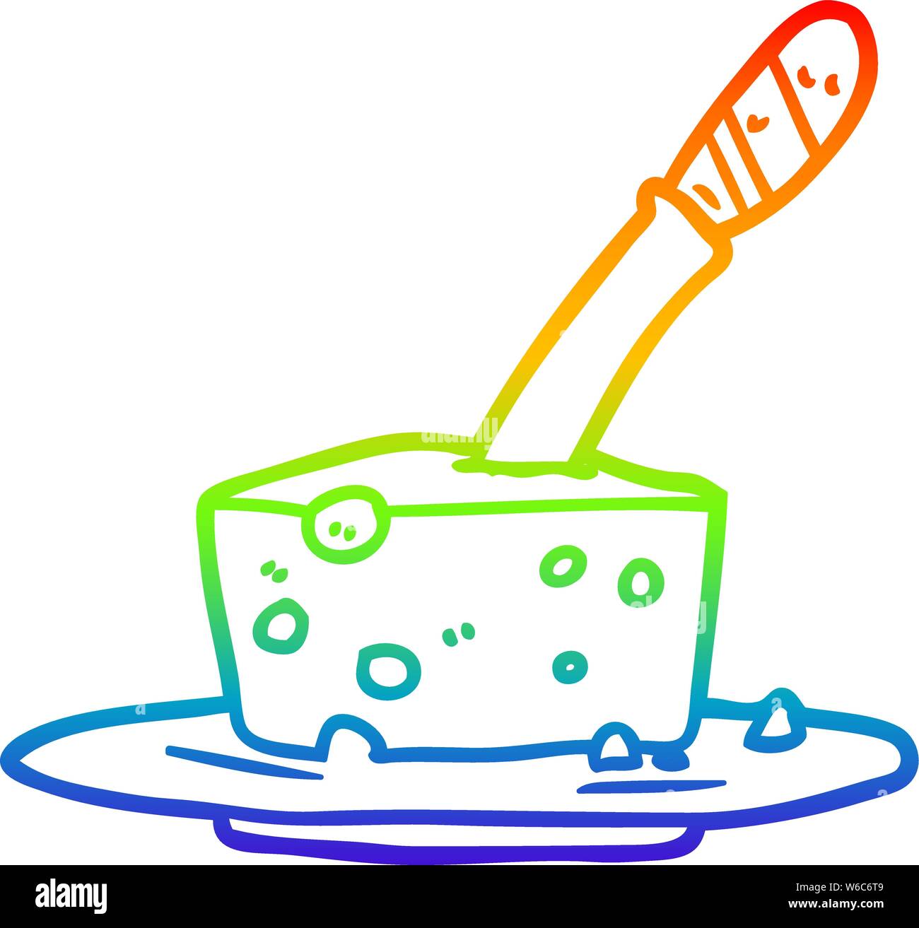 Cheese cutting knife Stock Vector Images - Alamy