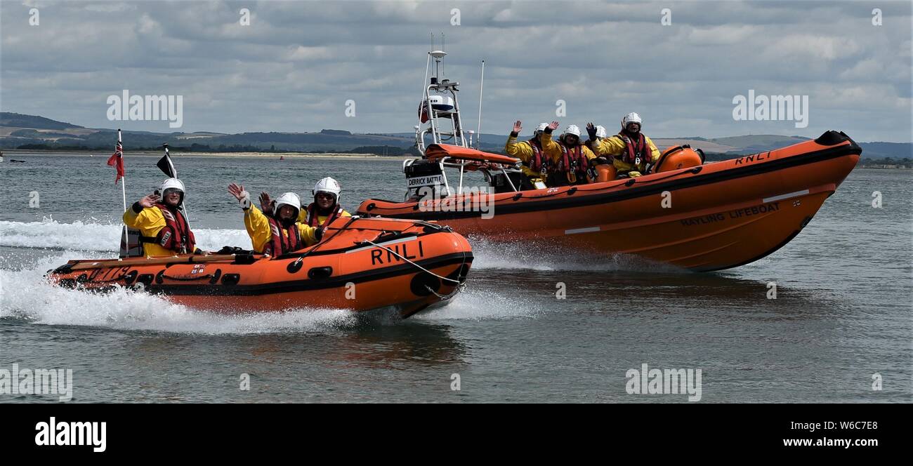 Royal National Lifeboat Institute, Open day, Hayling Island Stock Photo ...