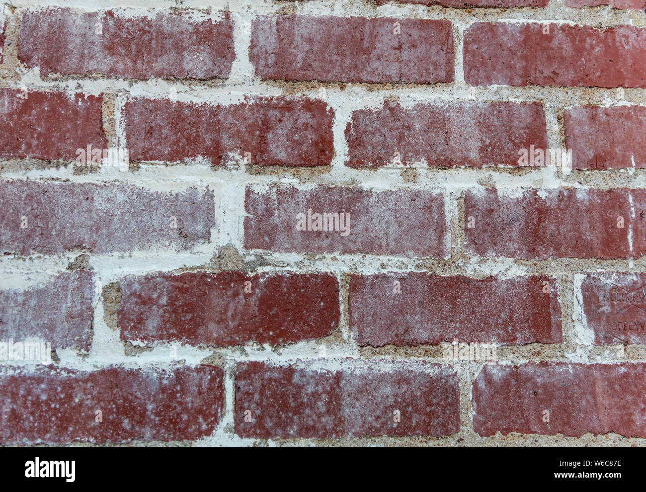 Brown red color brick wall texture, full background. Traditional ...